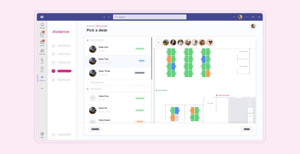 Desk Booking For Microsoft Teams - Kadence