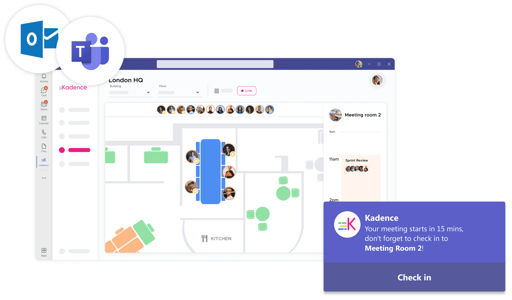 Microsoft Teams Desk Booking Integration - Kadence